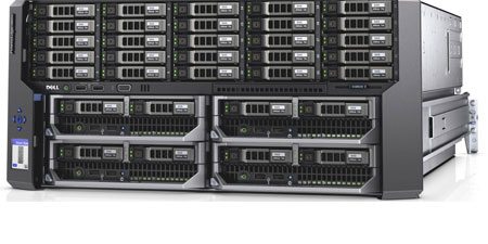 Dell PowerEdge VRTX 25x 2.4TB 10K - 4x M630 2x E5-2699v4 256GB 2x 200GB ...